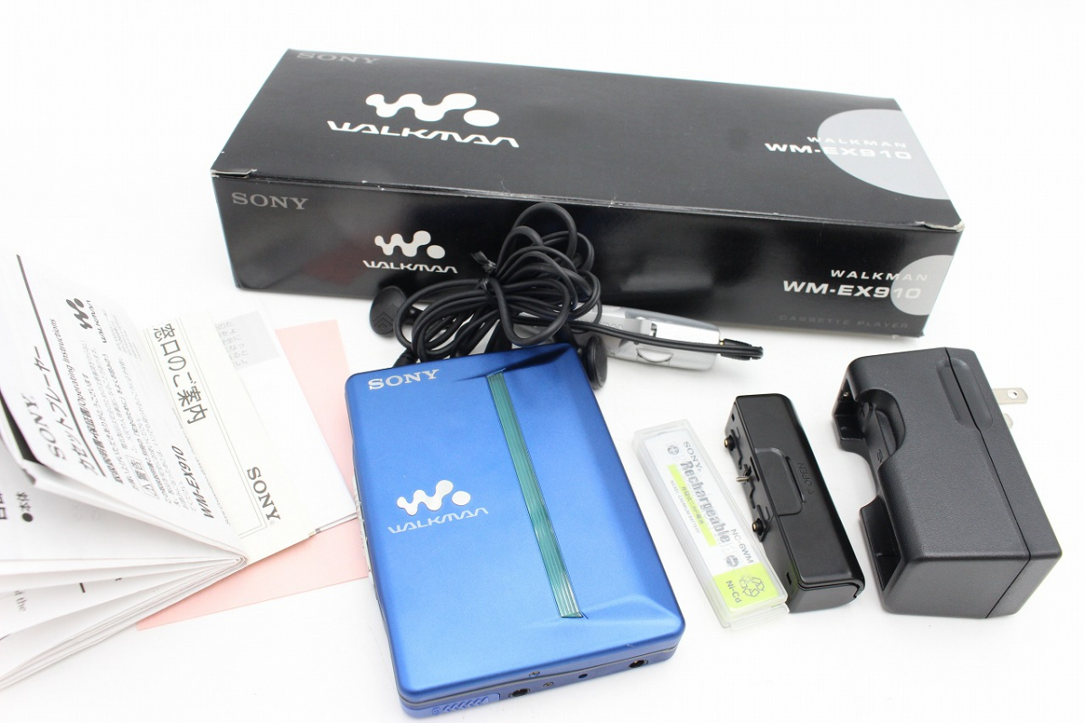 【行董】 SONY ソニー WALKMAN ウォークマン WM-EX910 カセットプレイヤー 音響機器 オーディオ イヤホン 取扱説明書 箱 ...