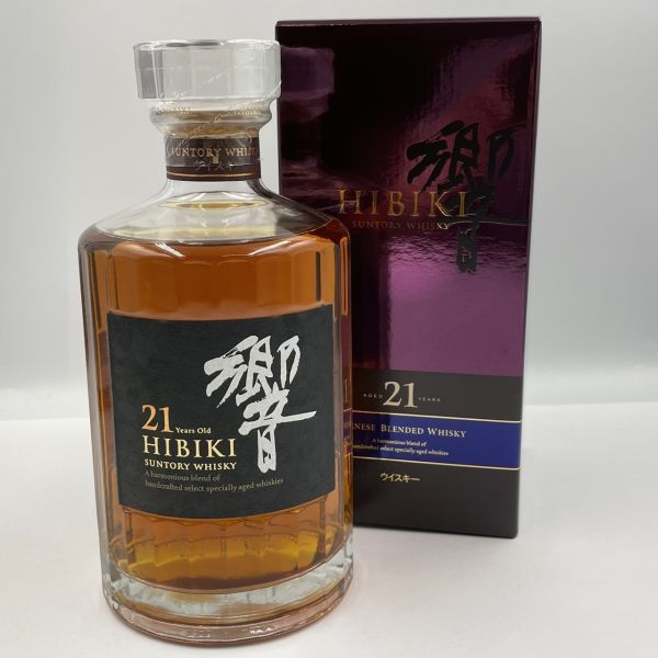 ALC620-000-000 SUNTORY サントリー HIBIKI 響 21Years Old 21年 JAPANESE BLENDED WHISKY ウイスキー 日本 箱付き 700ml ...