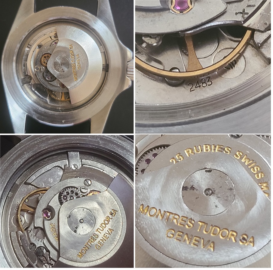 TUDORチュードル スイスムーブメント Cal.2483 4枚目画像必見!! TUDOR刻印 小薔薇サークル無 7016/0刻印 ...