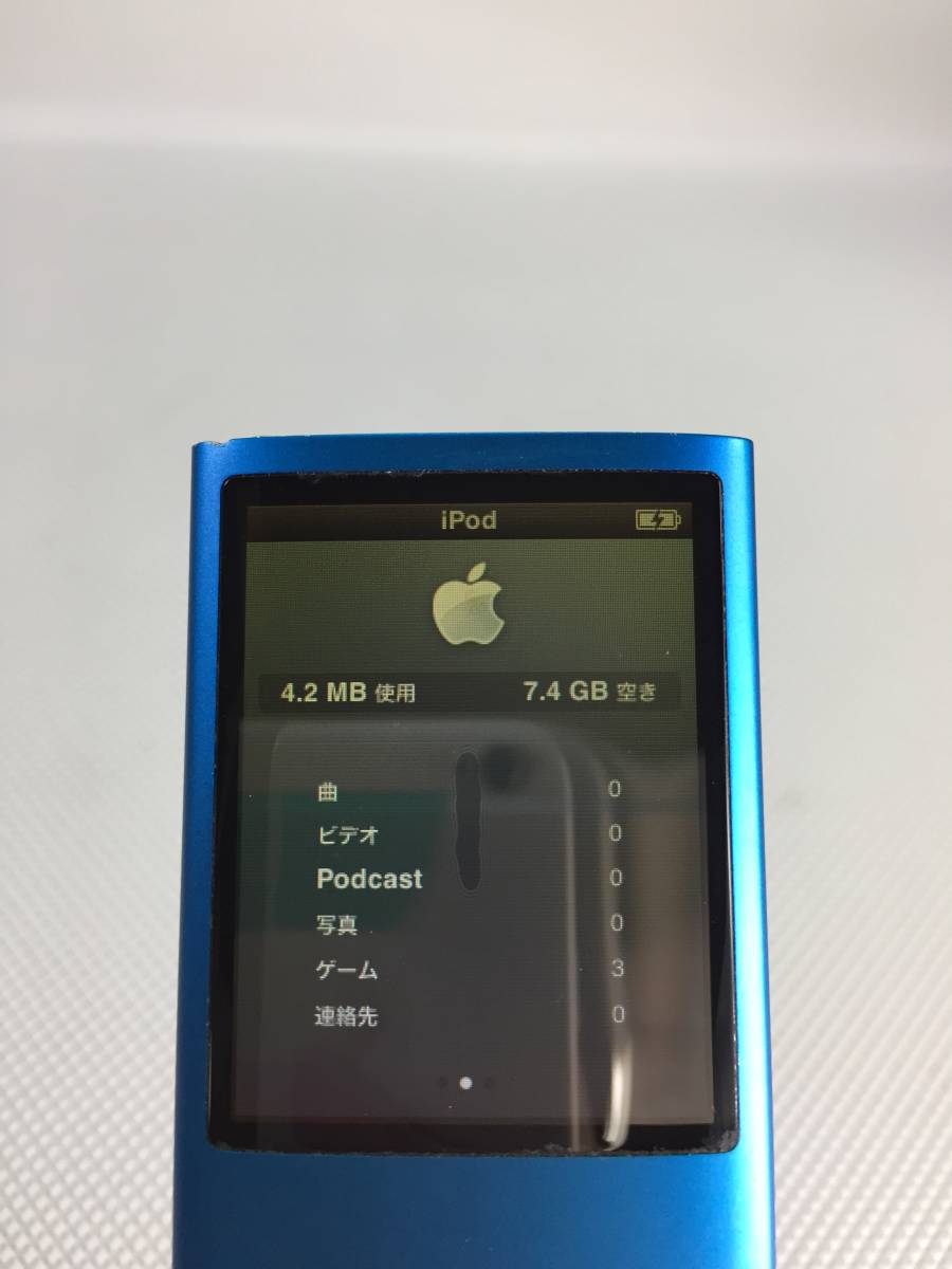 S2646 Apple アップル iPod nano アイポッド ナノ 第4世代 8GB A1285 デジタルオーディオプレーヤー 【初期化 ...