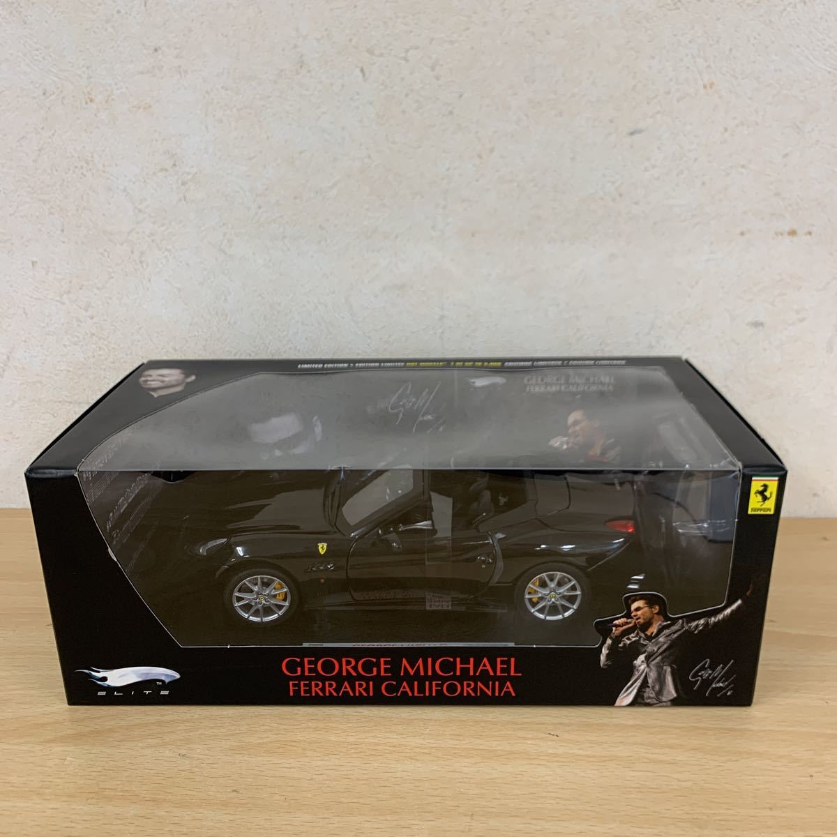 新品 GEORGE MICHAEL FERRARI CALIFORNIA フェラーリ カリフォルニア ELITE Mattel リミテッド ...