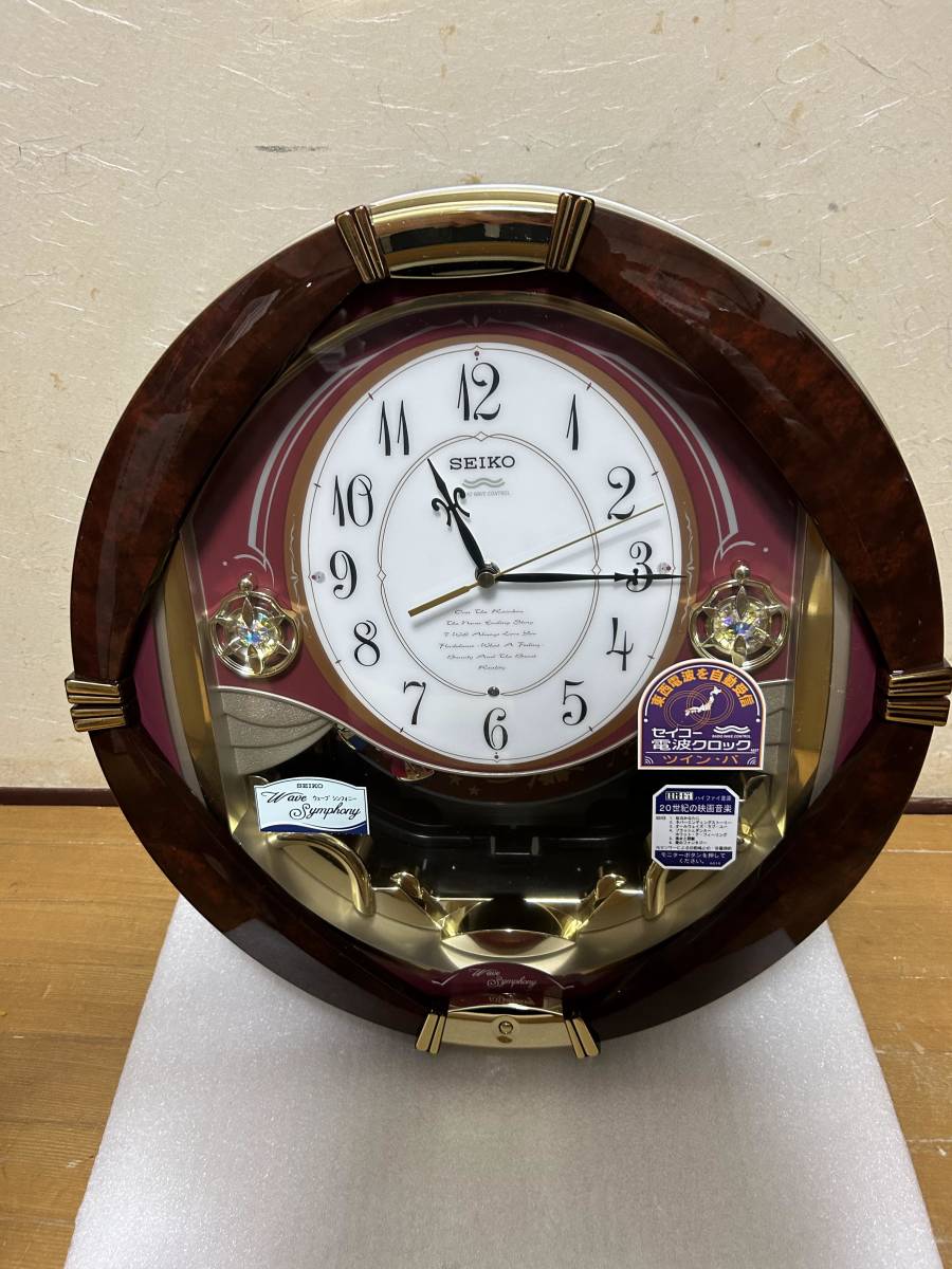 SEIKO セイコー Wave Symphony ウェーブシンフォニー RE553B からくり時計 電波式 動作品 保管美品 /【Buyee ...