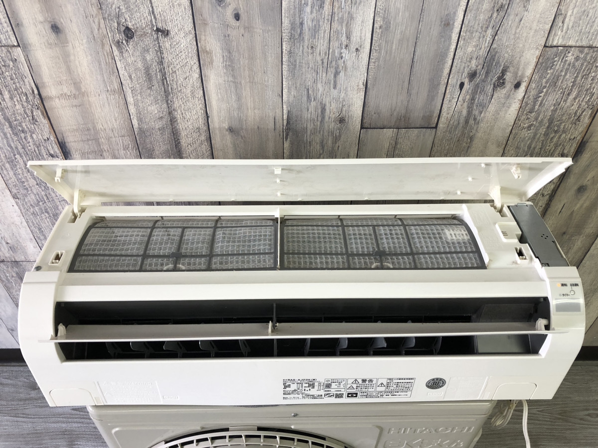 ★主に6畳用★HITACHI/日立 白くまくん AJシリーズ ルームエアコン RAS-AJ22H＋室外機 RAC-AJ22H★リモコン付/福岡市東区/直接来店大歓迎★ /【Buyee ...