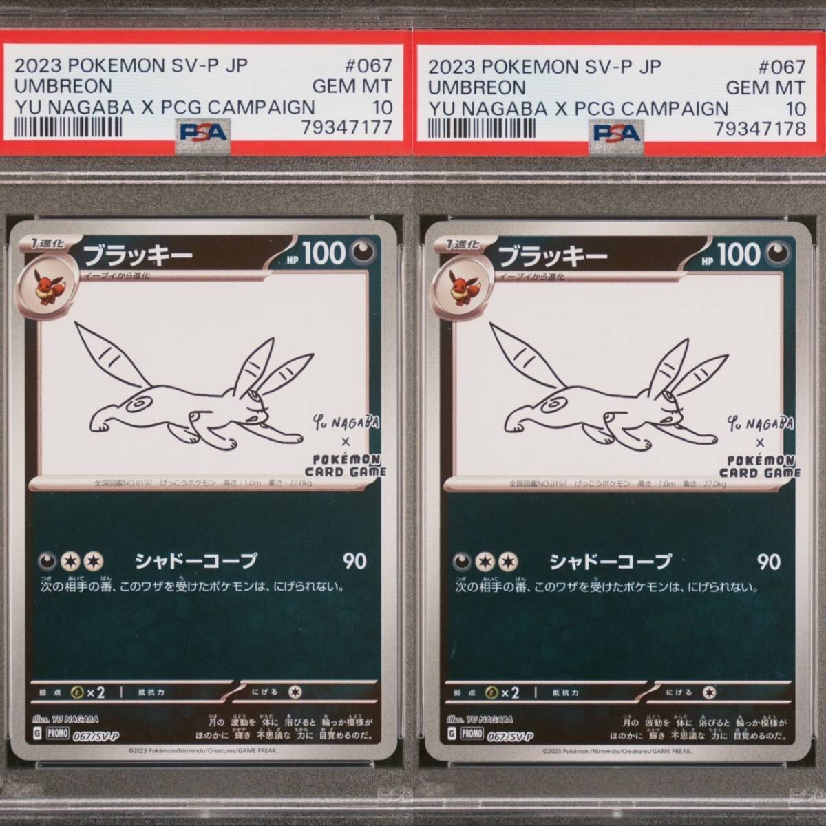 【説明文必読】【2連番 PSA10】ブラッキー 067/SV-P 長場雄 イーブイ プロモカード YU NAGABA ポケモンカードゲーム プロモ ポケカ /【Buyee】 Buyee ...