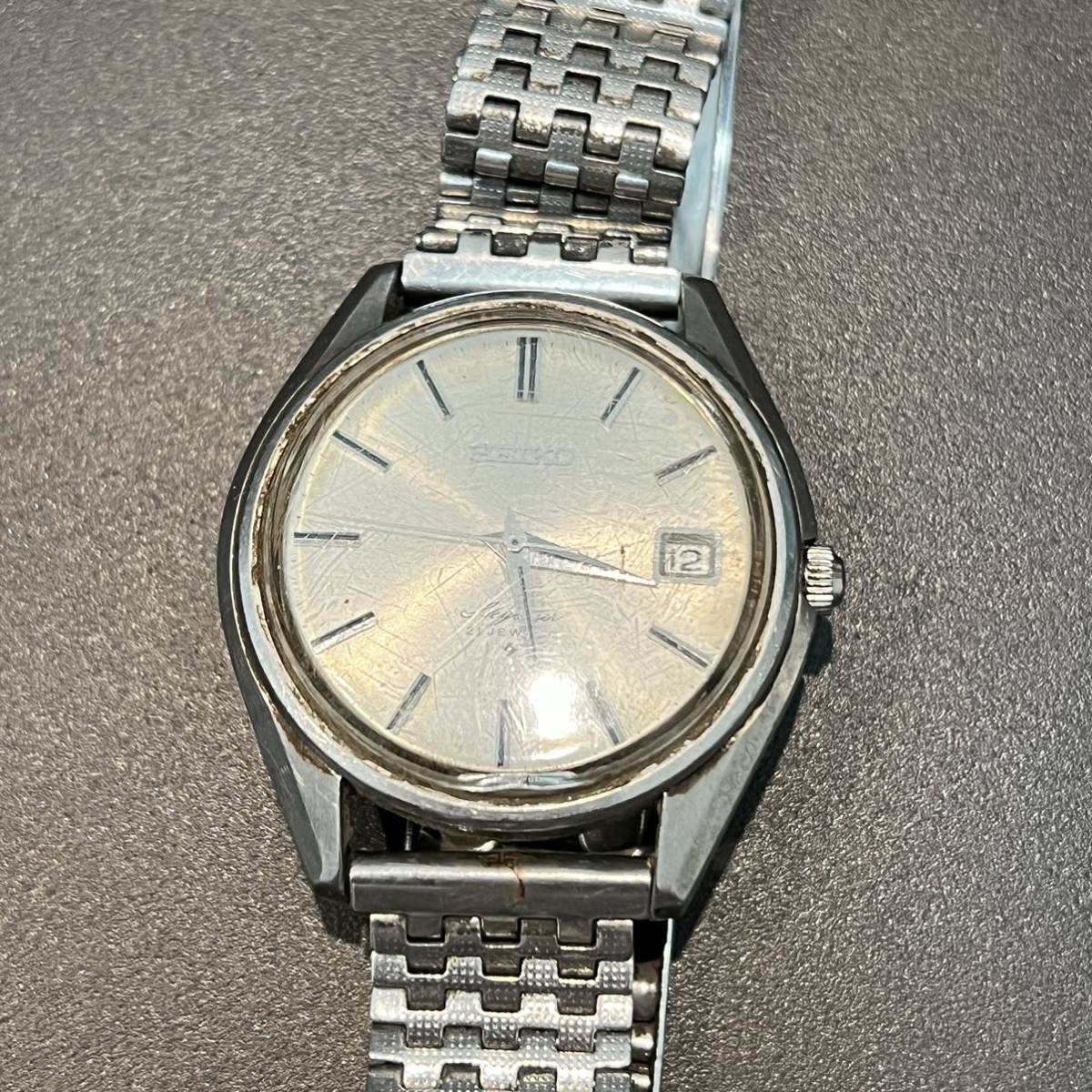 SEIKO セイコー SKYLINER スカイライナー 21石 デイト 6102-8000 シルバーカラー メンズ 腕時計 /【Buyee】 Buyee - Japanese Proxy ...