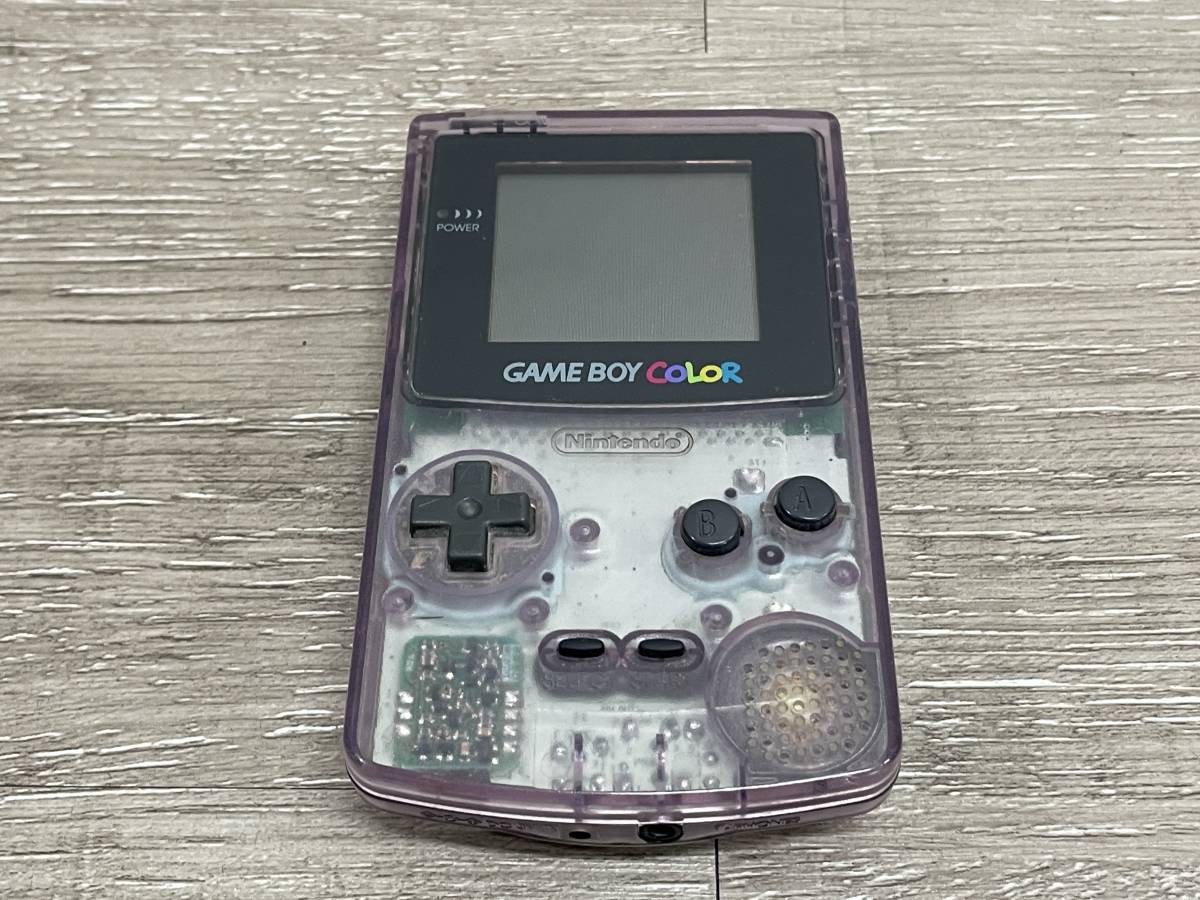 GB ☆ ゲームボーイカラー クリアパープル 動作品 状態良好 本体 のみ Nintendo GAMEBOY COLOR ニンテンドー 任天堂 7285 /【Buyee】 Buyee ...
