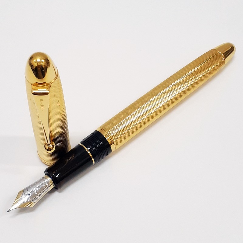 筆記確認済み PILOT CUSTOM 745 ペン先 18K 750 刻印 B894 SM 万年筆 パイロット カスタム 745 ゴールド ...