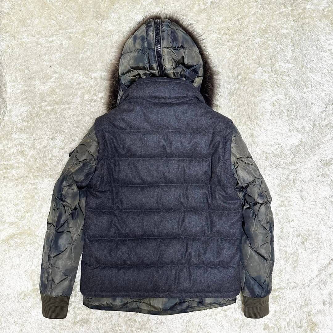 【現行品/極美品/レアモデル】MONCLER モンクレール ダウンジャケット コート パーカー DEJAN デジャン メンズ N-3B 迷彩 ...