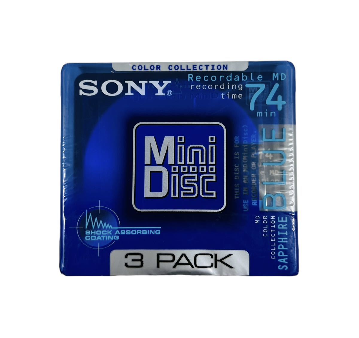 SONY ソニー minidisc ミニディスク MD 録音用 74分 日本製 3枚入り カラーコレクション 3MDW74KL /【Buyee ...