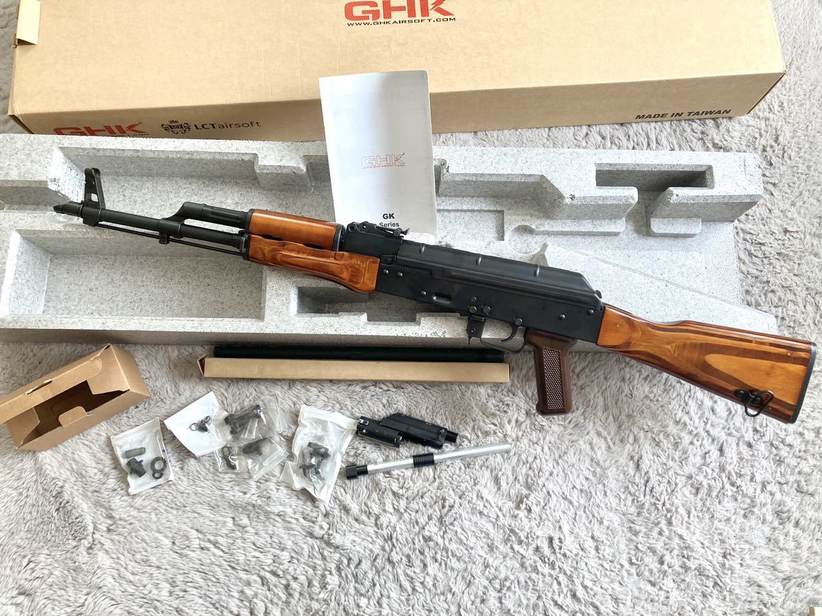 GHK AKM GBBスチール化 カスタム リアルウッド ak74 aks74u ak105 マルイ ガスブローバック /【Buyee】