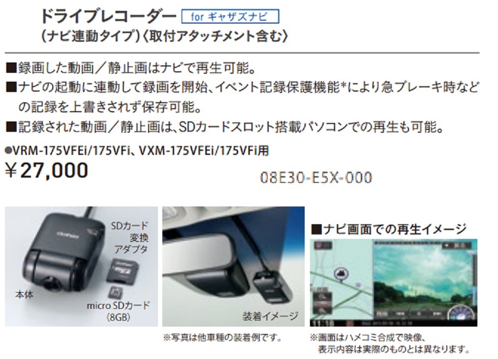 ホンダ純正オプション 新品 未使用 ナビ連動タイプ 08e30 E5x 000 Drh 165h 未使用 【buyee】 Buyee