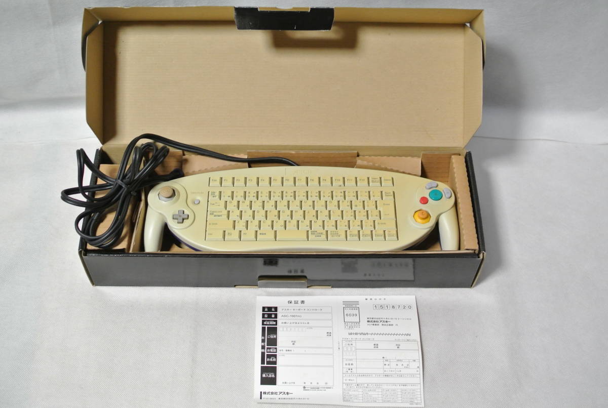 NINTENDO ニンテンドー GAME CUBE ゲームキューブ ASCLL アスキー ASC-1901PO キーボード コントローラ ...