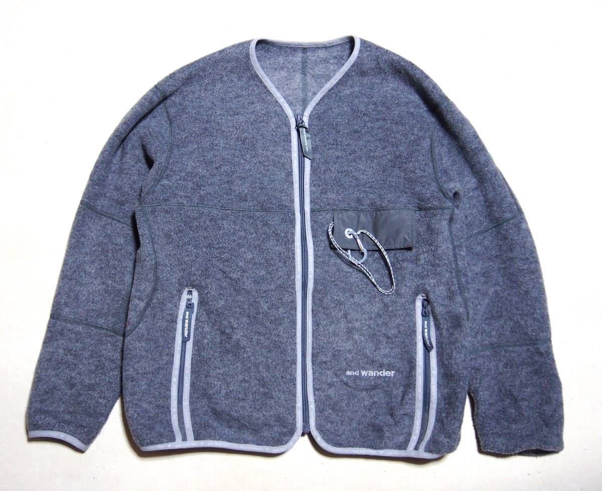22FW and wander アンドワンダー ウール フリース カーディガン サイズWS 定価38500円 Teton Bros 山と道 アトリエブルーボトル houdini /【Buyee ...