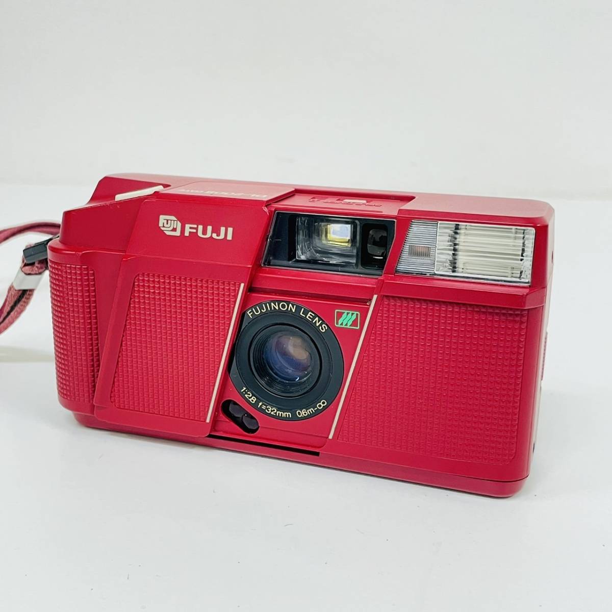 FUJI DL-200Ⅱ DATE AUTO FOCUS PRE-WINDING DX DROP IN LOADING 動作未確認 レッド ...