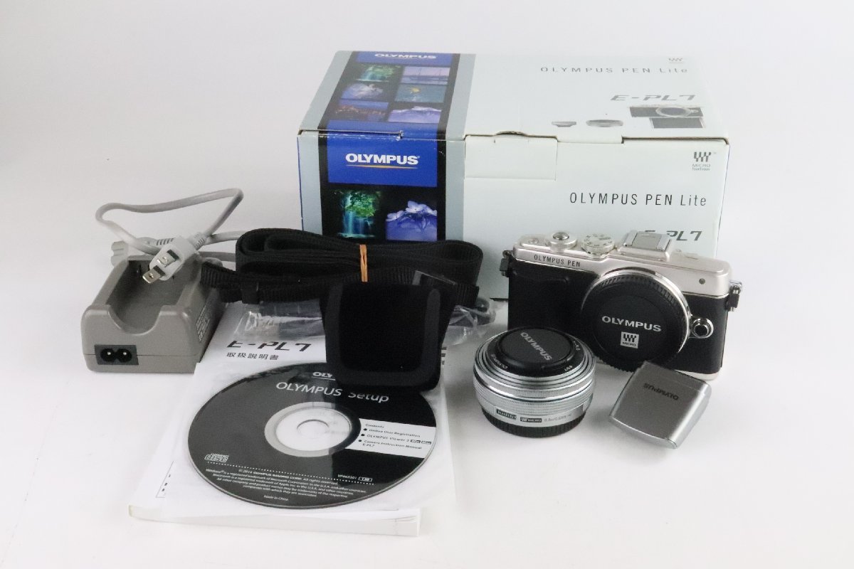 Olympus PEN Lite EPL7 EZレンズキット デジタルミラーレス一眼レフカメラ M.ZUIKO DIGITAL ED 14 ...
