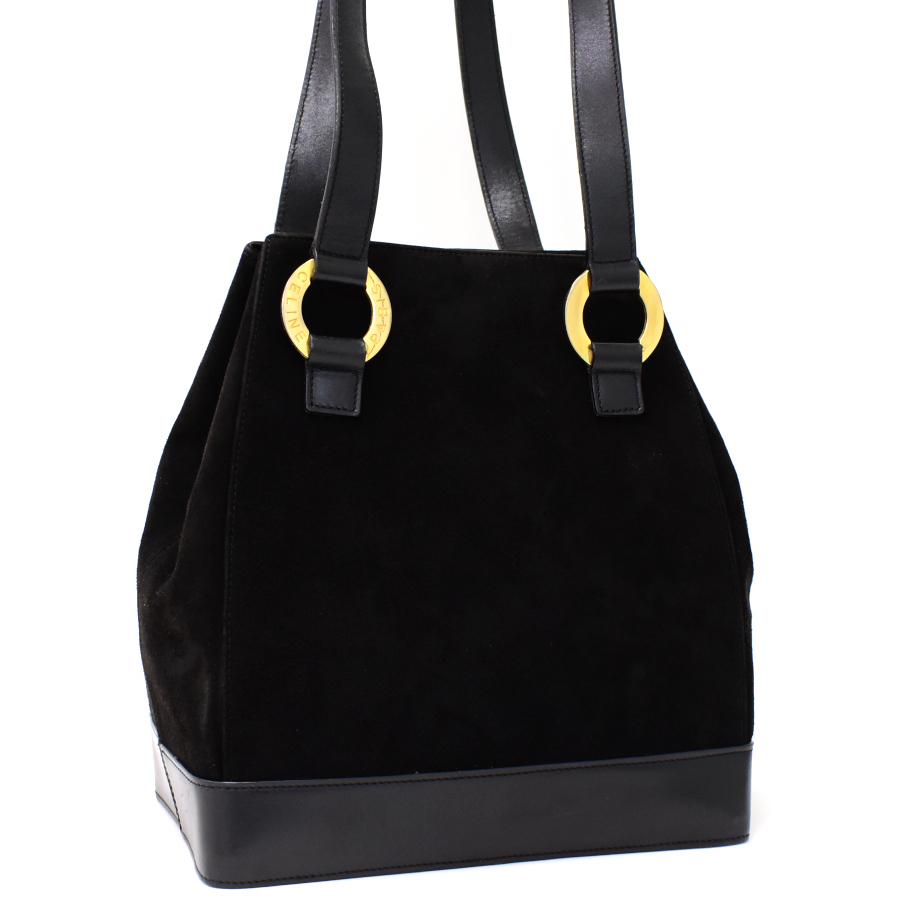 1円 極美品 CELINE セリーヌ ショルダーバッグ 肩掛け サークルロゴ スエード レザー ブラック ヴィンテージ L.Cslo.oR-10 /【Buyee】 Buyee ...