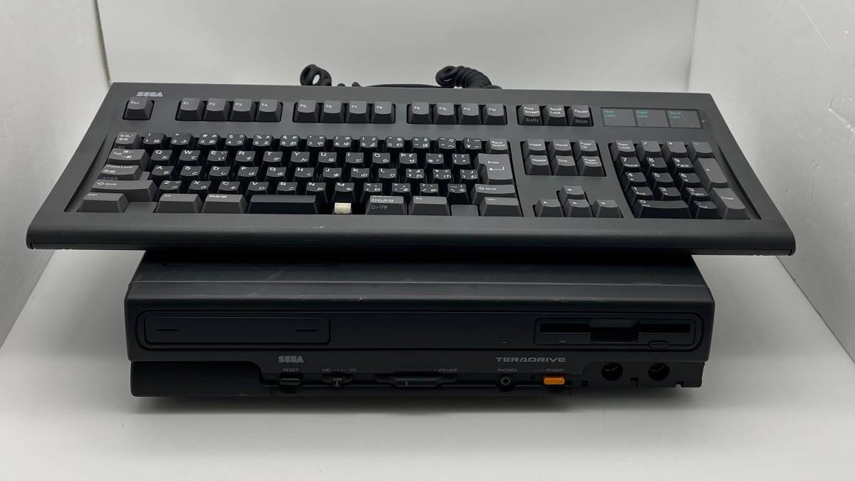 SEGA/セガ TERADRIVE HTR-2002 MODEL-3 テラドライブ 本体 HTR-2106 キーボードセット ジャンク ...