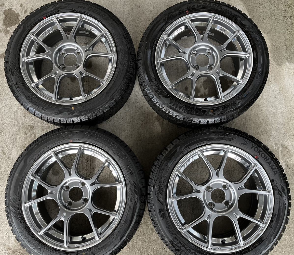 タイヤほぼ新品SSR GTX02 FFT-R 16インチ 6.5J +45 PCD100-4穴 ヨコハマ アイスガードIG60 185/55R16 2019年製造！ /【Buyee ...