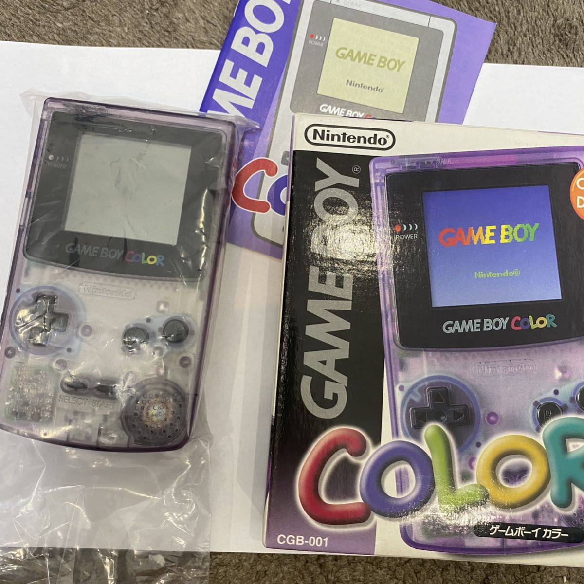ゲームボーイカラー ほぼ新品未使用 クリア パープルGBC 任天堂 Nintendo COLOR ニンテンドー ゲームボーイ 箱 説明書 極美品 レア /【Buyee】 Buyee ...