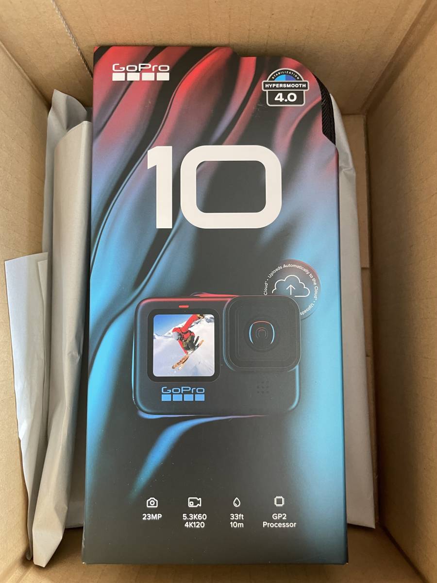 新品未使用 GoPro（ゴープロ） HERO10 Black (タジマ国内正規品) CHDHX-101-FW ブラック 23年9月購入 メーカー1年保証 /【Buyee】 Buyee ...