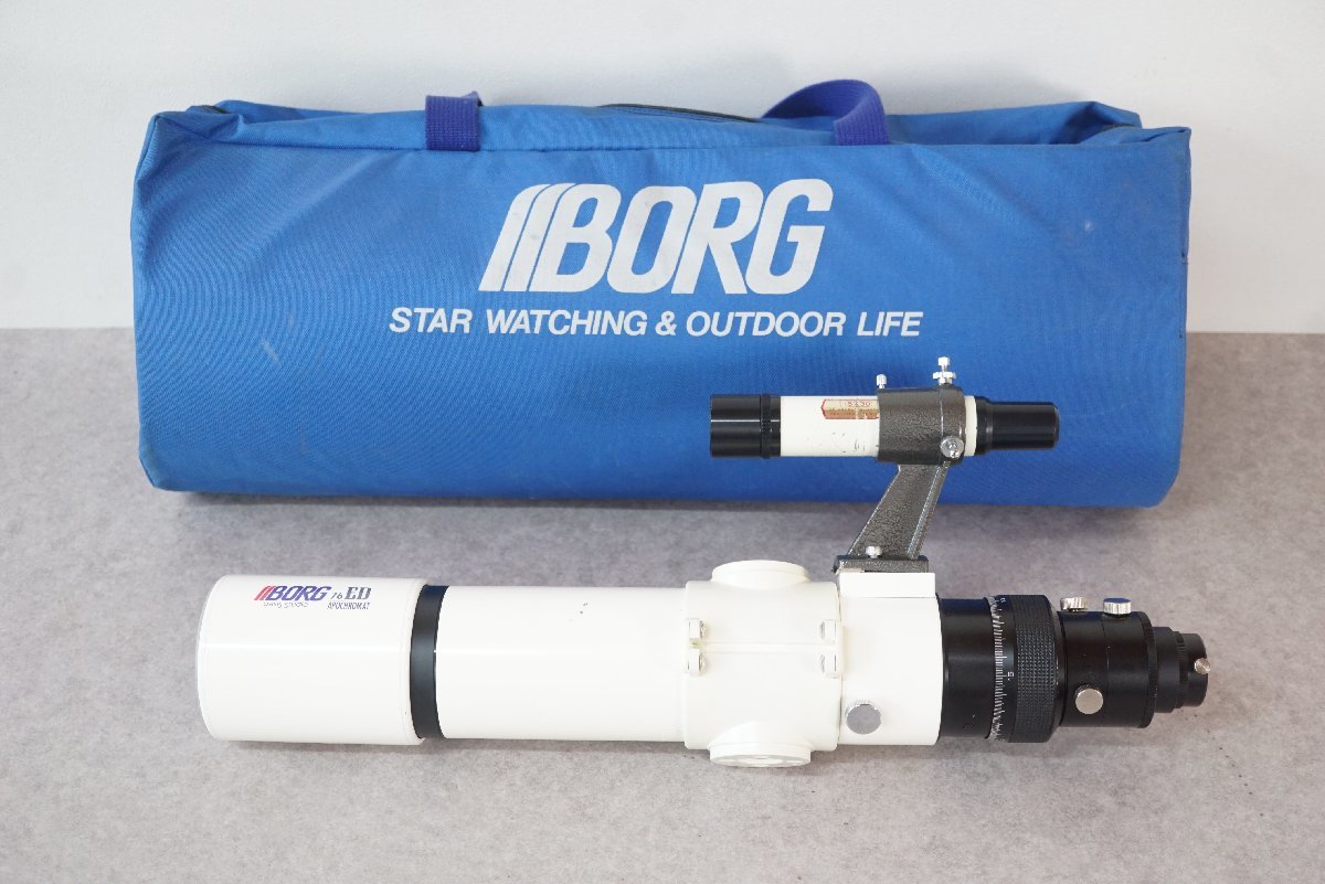 [QS][G968614] BORG ボーグ oasis studio 76ED 鏡筒 6x30 ファインダー/収納バッグ付き 天体望遠鏡 ...