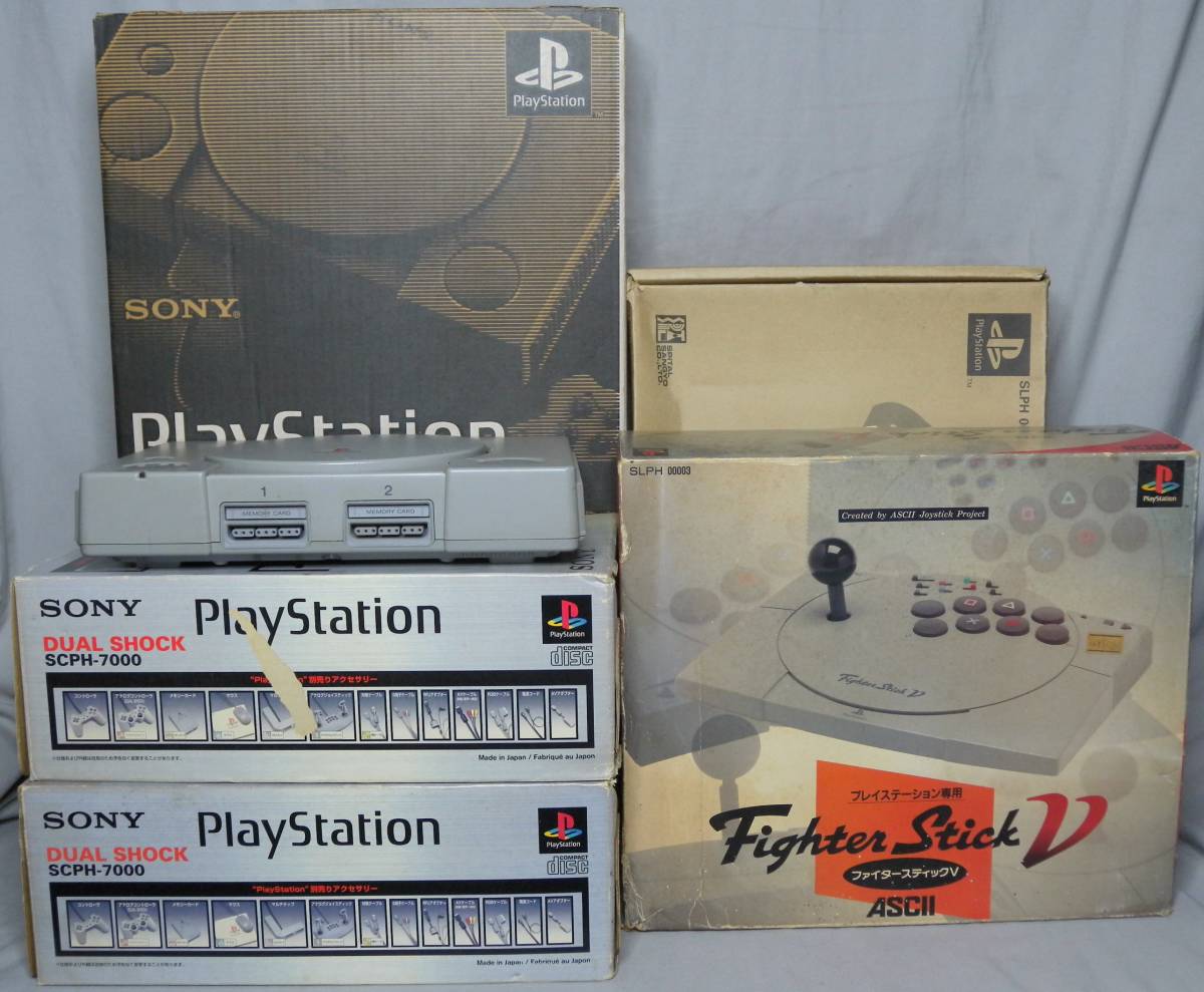 N949 ジャンク まとめて PS1 SCPH-1000 初期型 ジョイステック コントローラー プレイステーション SONY プレステ ...