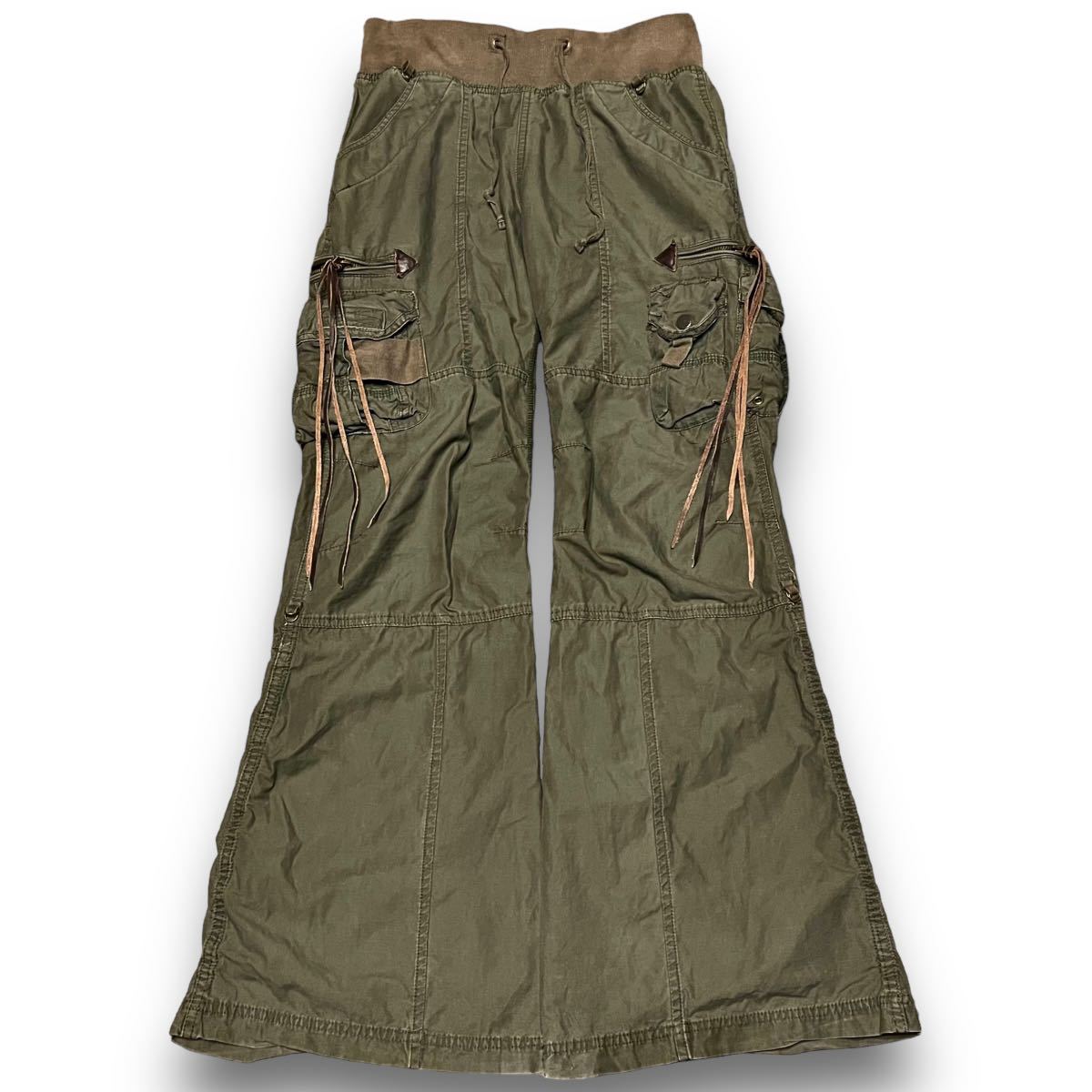 00's G.O.A Archive Parachute Flared Cargo Pants ゴア カーゴパンツ goa ...
