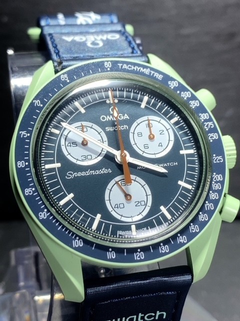 新品 Swatch × Omega スウォッチ × オメガ SO33G100 スピードマスター ミッションオン アース バイオセラミック ムーンスウォッチ 腕時計 /【Buyee】 Buyee ...