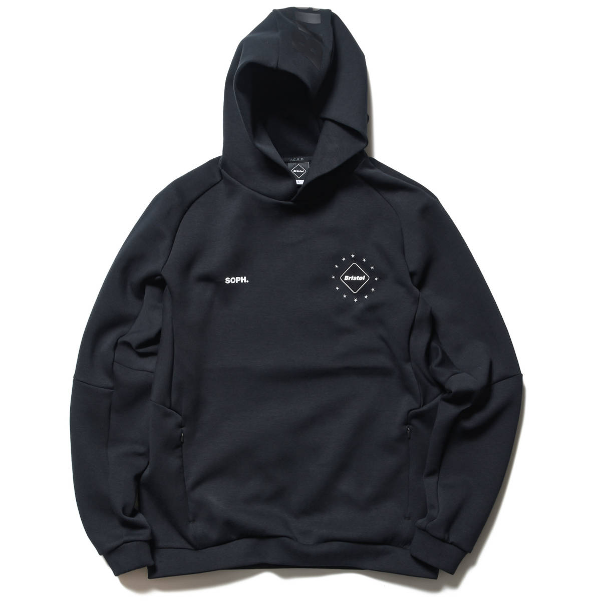 22AW美USED品XL★黒F.C.Real BristolフーディTECH SWEAT TRAINING HOODIEパーカーFCRBスウェットF.C.R.BブリストルSOPHジャージ ...