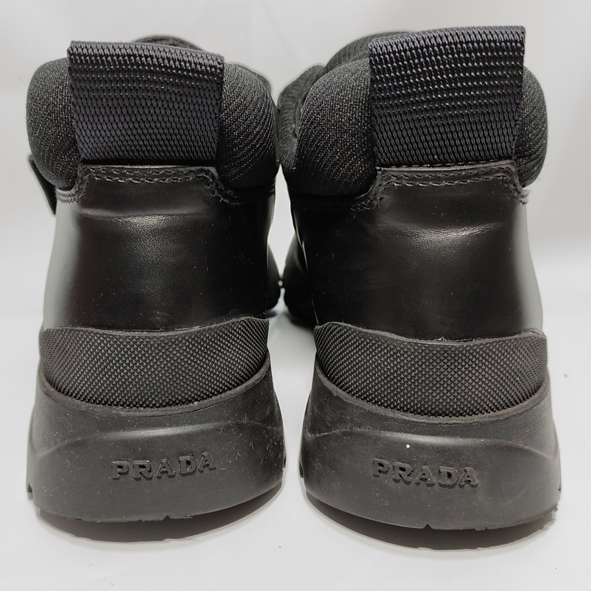 【USED品】PRADA/プラダ レザーシューズ サイズ6 約25cm ベルクロ ビブラムソール スニーカー 箱付き 正規品 /【Buyee ...