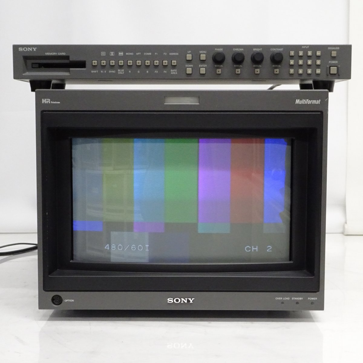 SONY BVM-D14H1J 14型HRトリニトロン放送用モニター (D1-SDI入力/使用時間36869時間）【中古/ジャンク品 ...