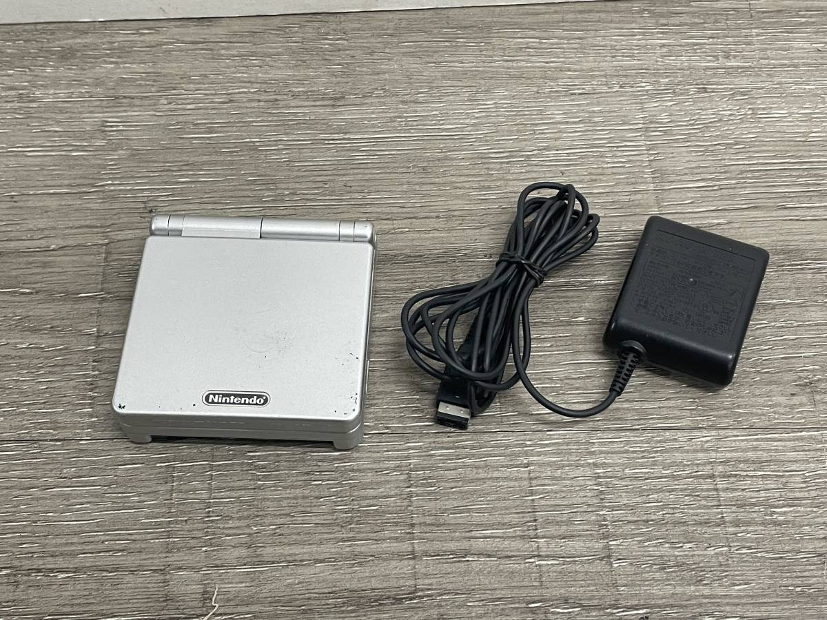 GBA ☆ ゲームボーイアドバンスSP プラチナシルバー 動作品 状態良好 本体 アダプター Nintendo GBA アドバンス SP 任天堂 3336 /【Buyee】 Buyee ...