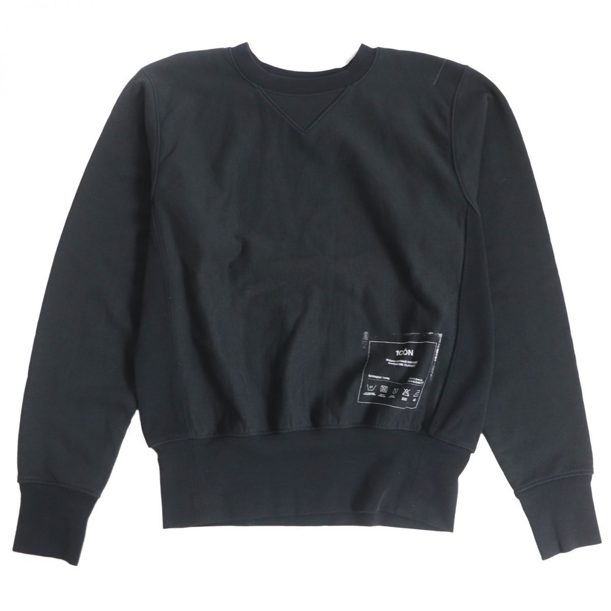 美品 21SS Maison Margiela 10 メゾンマルジェラ S50GU0153 1CONプリント 長袖 スウェットシャツ ...