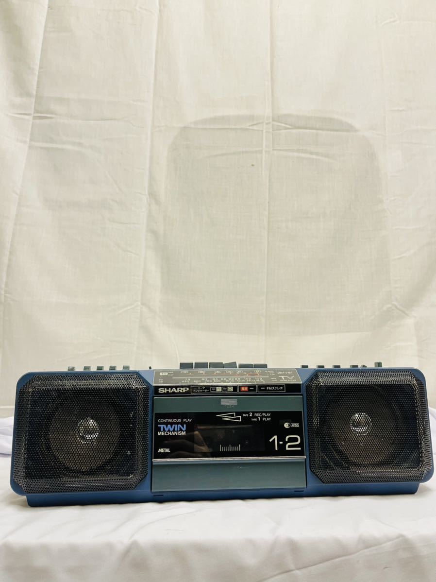 RK-044／SHARP TV SOUND TV.FM.AM STEREO TWIN CASSETTE☆ジャンク品☆ /【Buyee ...