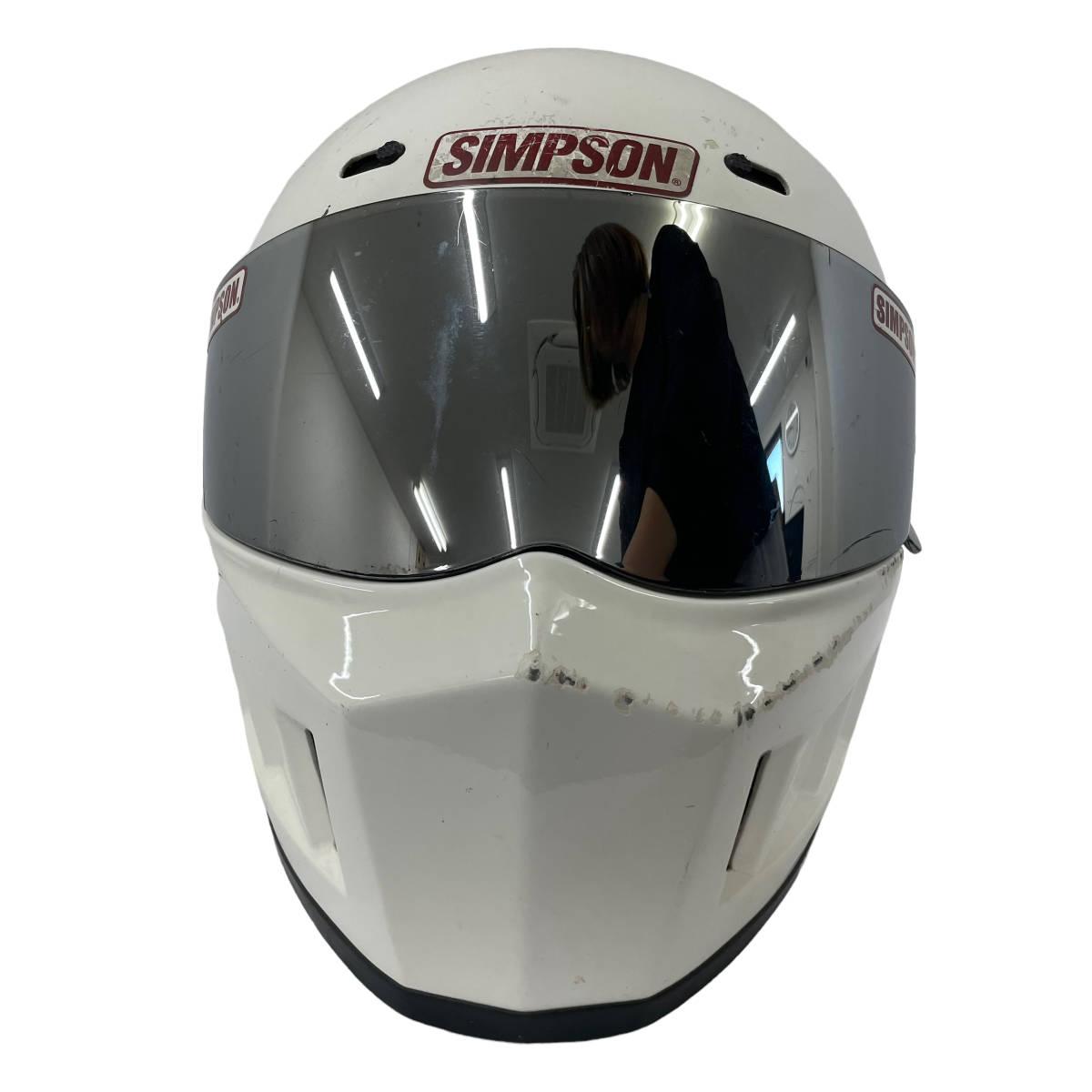 【即決】 SIMPSON シンプソン SUPER BANDIT 13 スーパーバンディット フルフェイスヘルメット ※ミラーシールド付き M ...