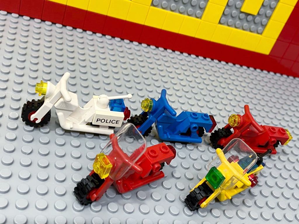 ☆1970年代☆ レゴ 乗り物 バイク オートバイ ポリスバイク ( LEGO タウン レトロ B112102 /【Buyee】