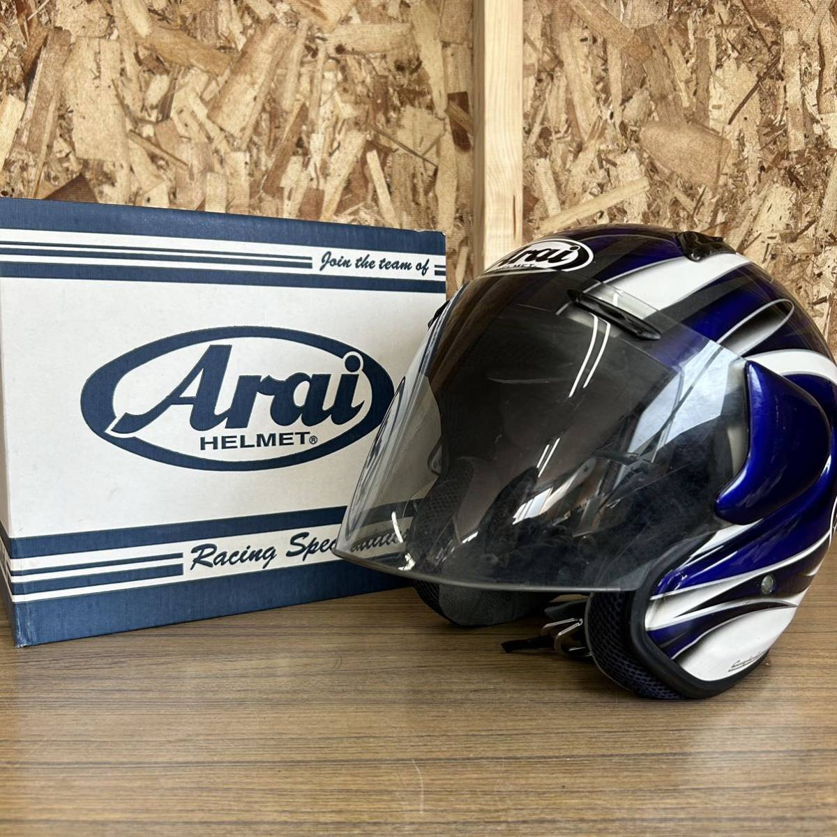 ヘルメット Arai アライ ARAI SZ Mサイズ 57-58 cm ジェットヘルメット ツーリング バイク オートバイ /【Buyee ...