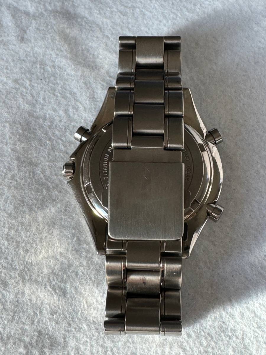 セイコー 7T52-8000 SBBT029 スピードマスター TITANIUM 世界初1/100秒 クロノグラフ チタン チタニウム ...