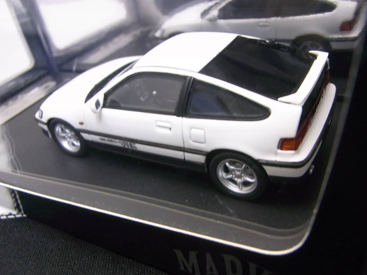 ★未開封・極美品!★HONDA CR-X SiR 白 無限RNR ホイール装着車 1/43【EF8 後期型 サイバー CRX】★B16A DOHC VTEC★MARK43/ホビージャパン ...