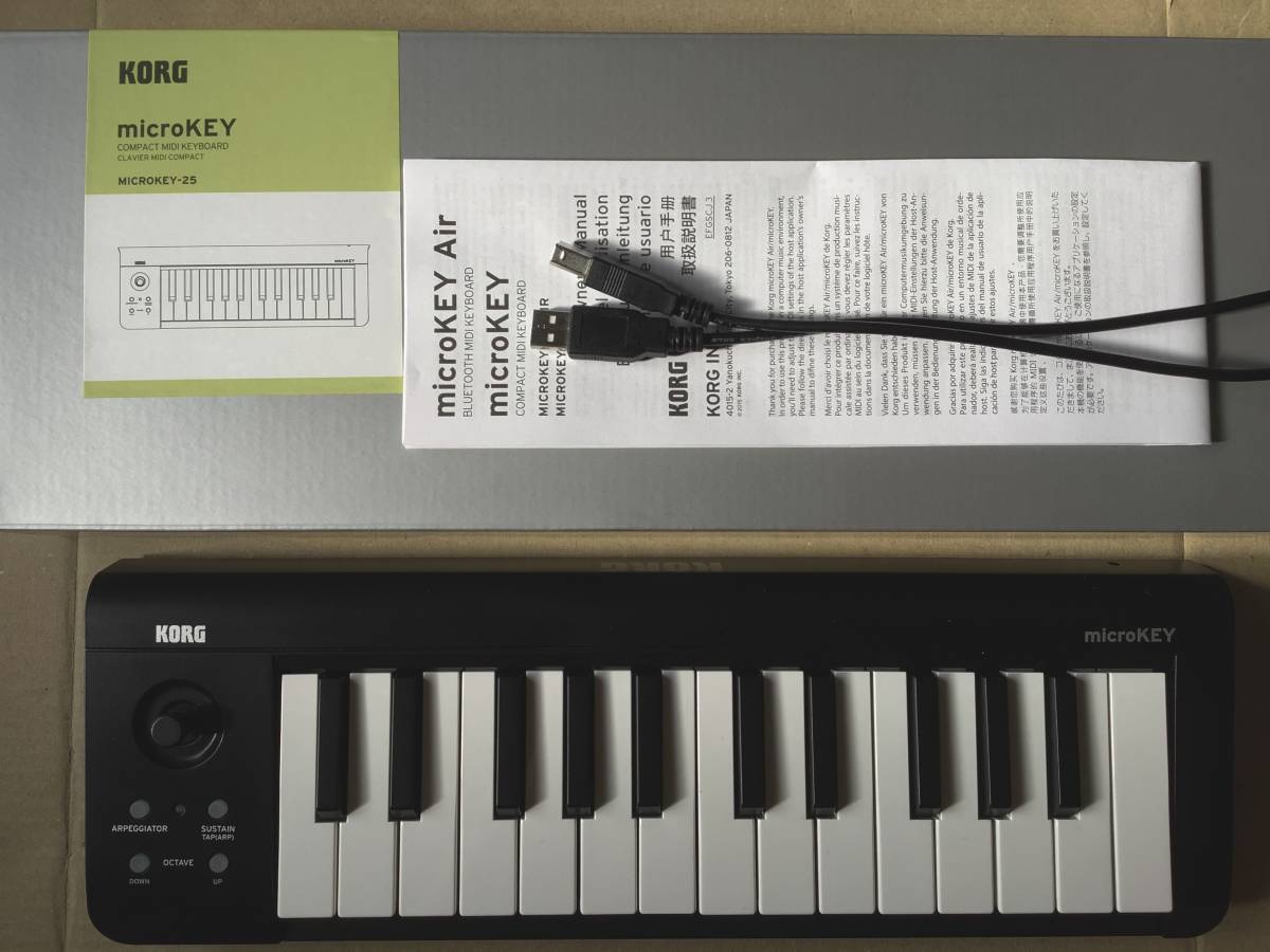 KORG microKEY 25 ★ 動作確認済み ★ iPhone iPad 対応 USB MIDI キーボード ★ アルぺジェーター機能 ★ micro KEY MICROKEY-25 ...