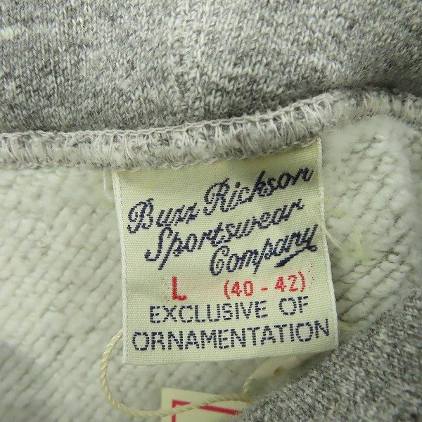 ☆【未使用】BUZZ RICKSON'S/バズリクソンズ SET-IN SWEAT PARKA スウェットパーカー BR68914/L /060 /【Buyee】 Buyee ...