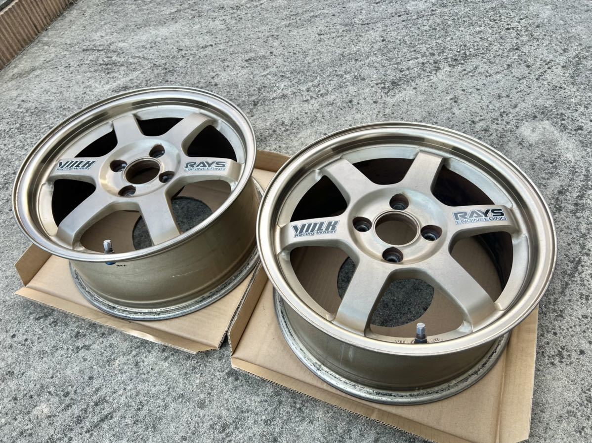 中古 RAYS TE37 ブロンズ 15インチ 7j+43 pcd100 4h 2本 /【Buyee】 Buyee - Japanese Proxy Service | Buy from Japan!