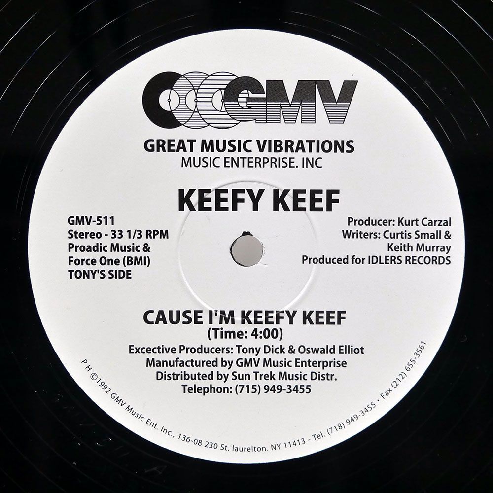 KEEFY KEEF/CAUSE I’M KEEFY KEEF/GREAT MUSIC VIBRATIONS GMV511 12 ...