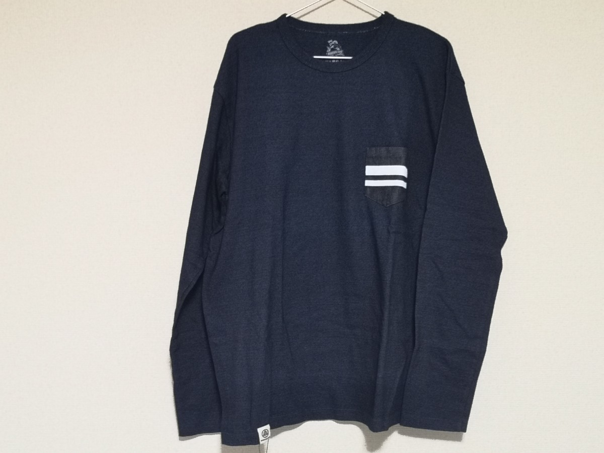 新品 桃太郎ジーンズ 先染めインディゴデニムポケット長袖Tシャツ/XL/07-100 /【Buyee】 Buyee - Japanese Proxy Service | Buy from Japan!