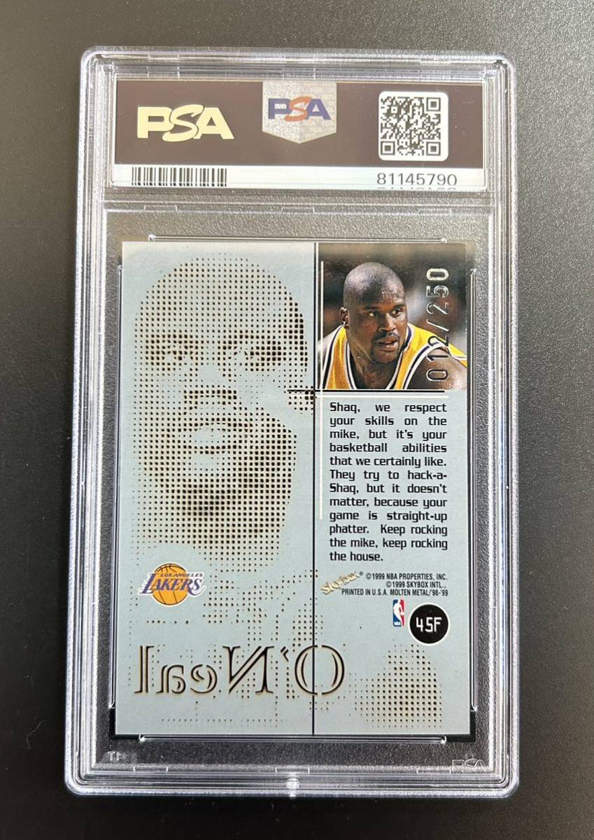 1998-99 SkyBox Molten Metal Fusion Shaquille O'Neal Lakers Titanium 250枚限定 Parallel #45F ...