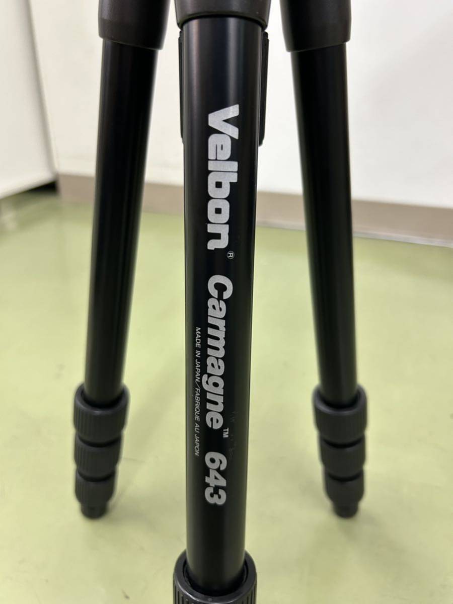 ≡ velbon carmagne 643三脚 PH-263 雲台 カメラ三脚 カメラアクセサリー カメラ用品 ケース付き ベルボン ...