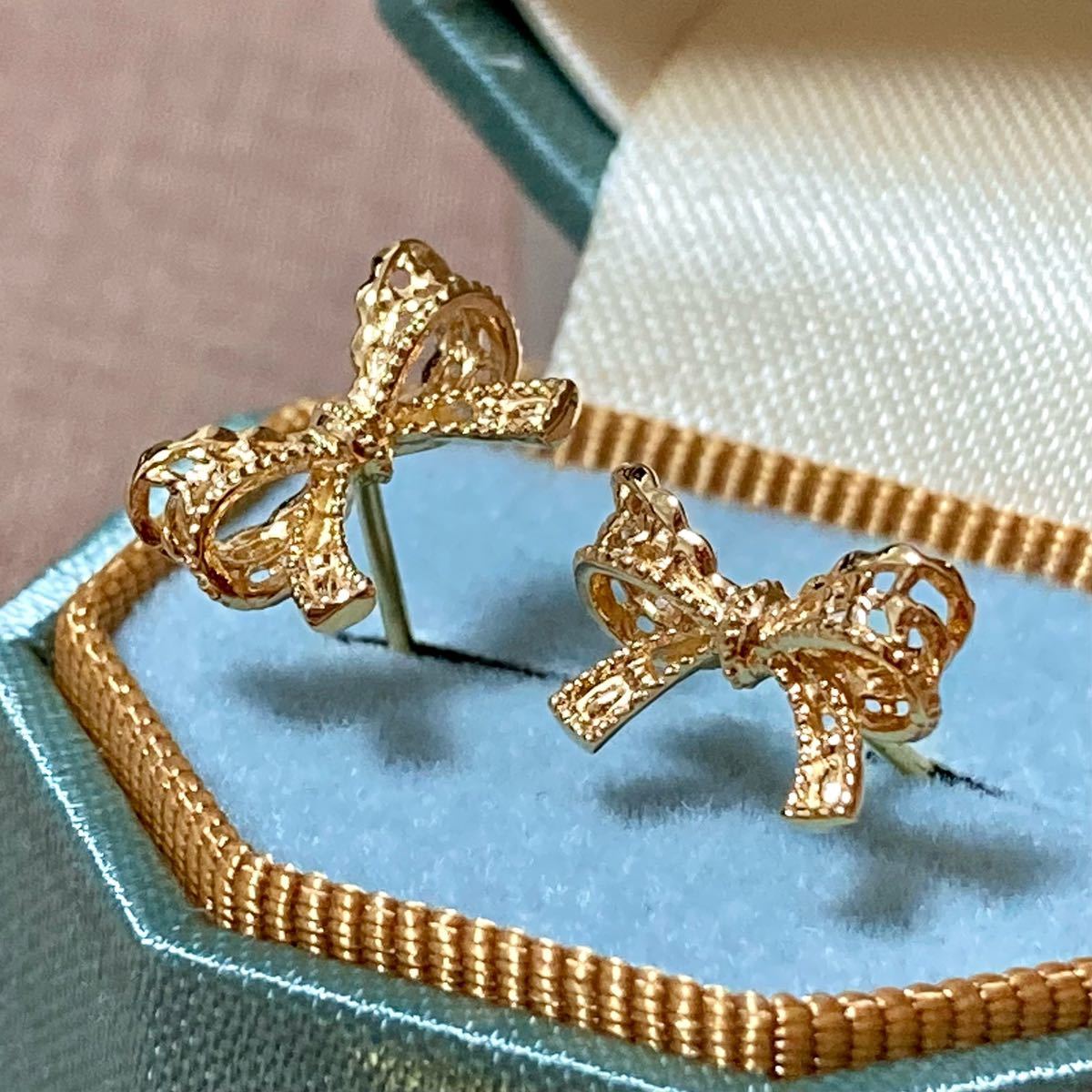 ※期間限定特価※ agete ピアス / K14 K18 / アガット リボン 透かし 透かし模様 レース ミル / /【Buyee】 Buyee - Japanese Proxy ...