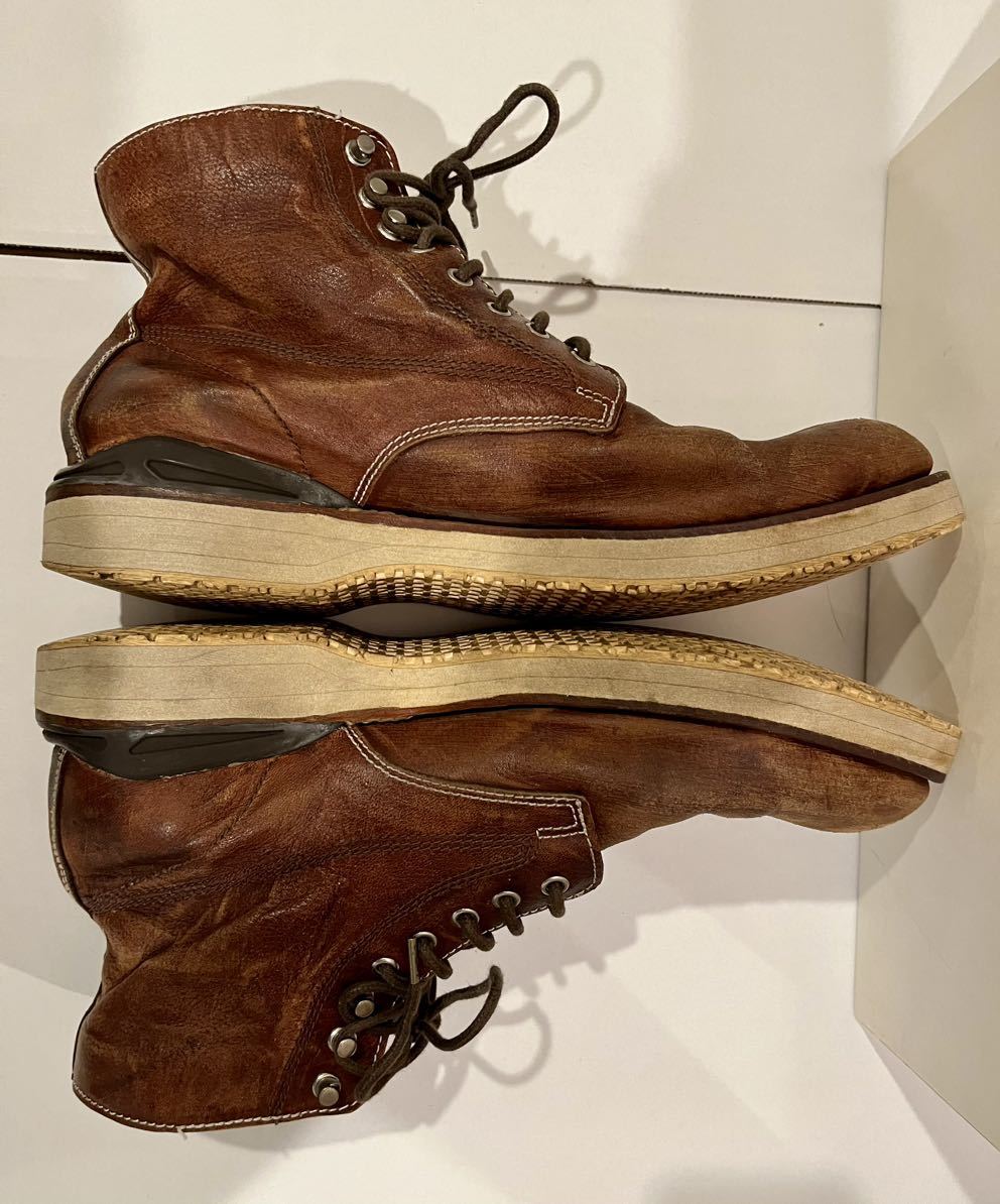【USED加工】visvim VIRGIL BOOTS-FOLK KNGR/ビズビム バージルブーツ カンガルー M11/29cm【送料無料 ...