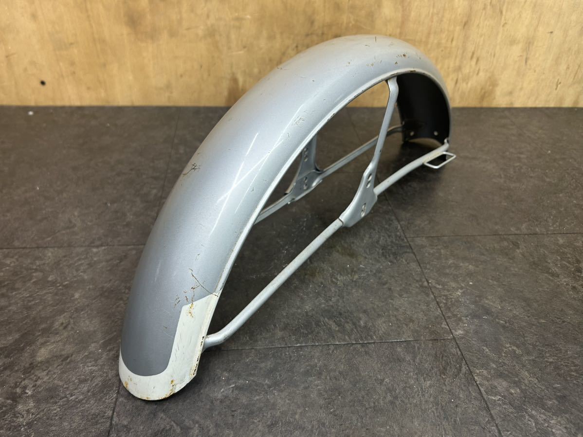 ホンダ CS90 初期型 純正 フロント フェンダー 前 泥除け 鉄 弓付き シルバー S90 ベンリィ CL90 CB90 SS50 ...