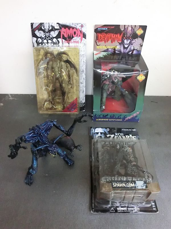 #ii11【梱120】 FEWTURE AMON DEVILMAN フィギュア 他 デビルマン JINMEN / McFARLANE TOYS ...